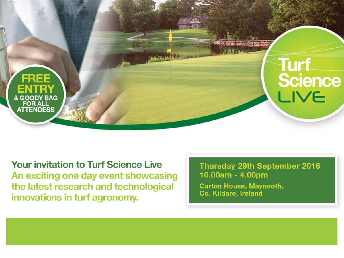 Your invitation to Turf Science Live, Ireland - 29 September 2016 ...