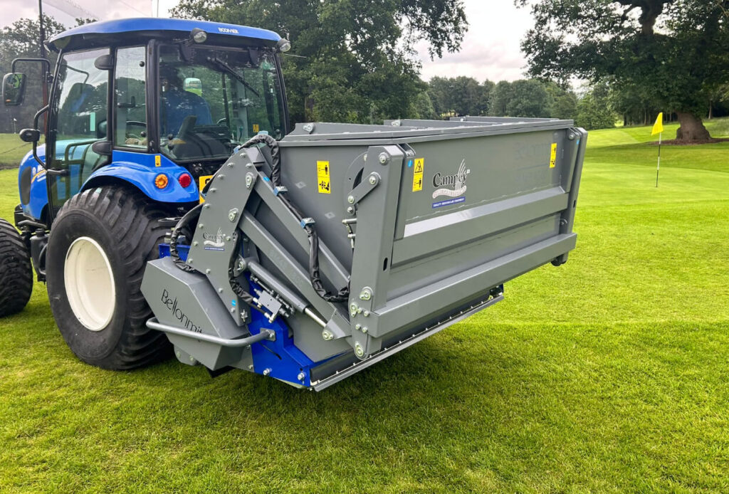 BM45 Scarifier with Hi-Tip Collection - Campey Turf Care Systems