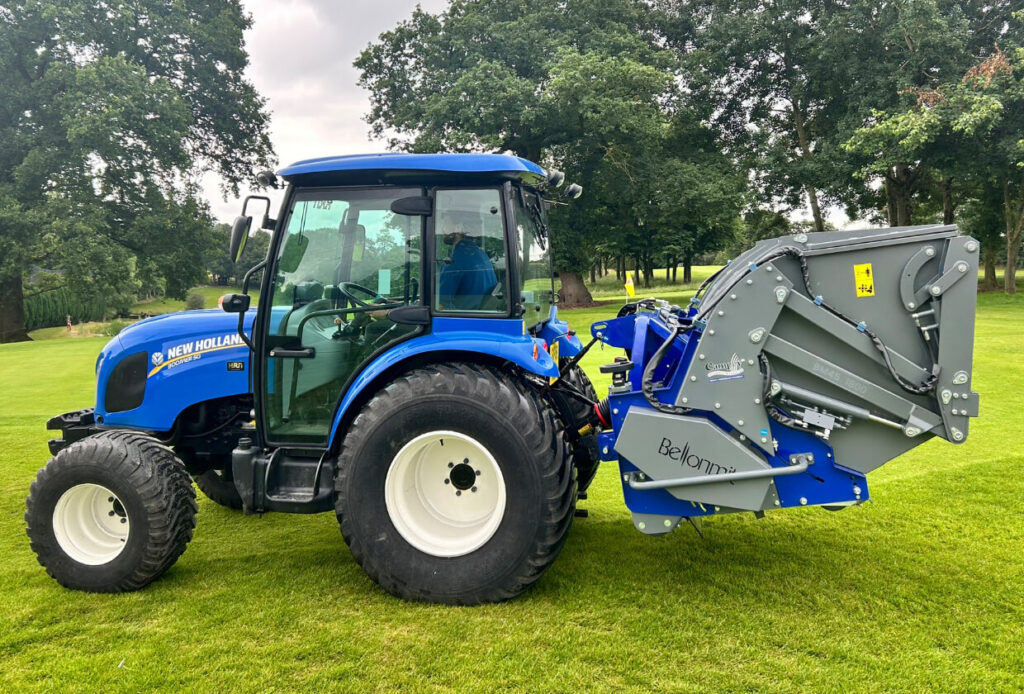 BM45 Scarifier with Hi-Tip Collection - Campey Turf Care Systems